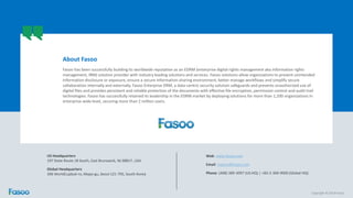 Fasoo Secure Printing solution 2014 | PPT