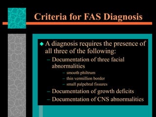Fetal Alcohol Syndrome and Characteristics Powerpoint | PPT
