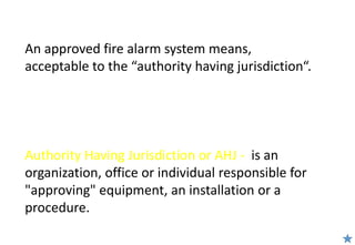 FIRE ALARM SYSTEM | PPTX