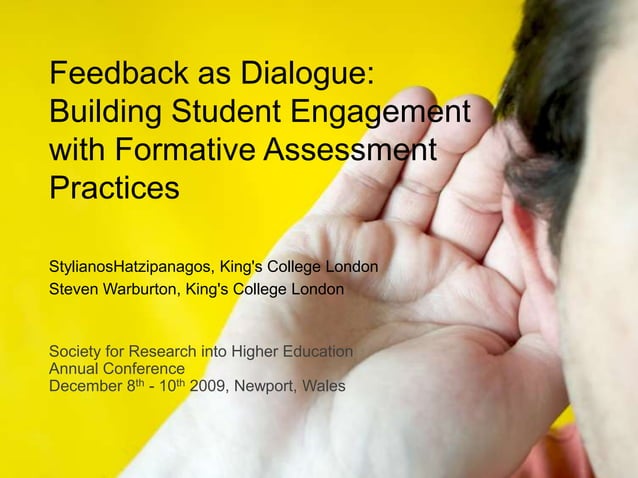 Feedback as Dialogue | PPT