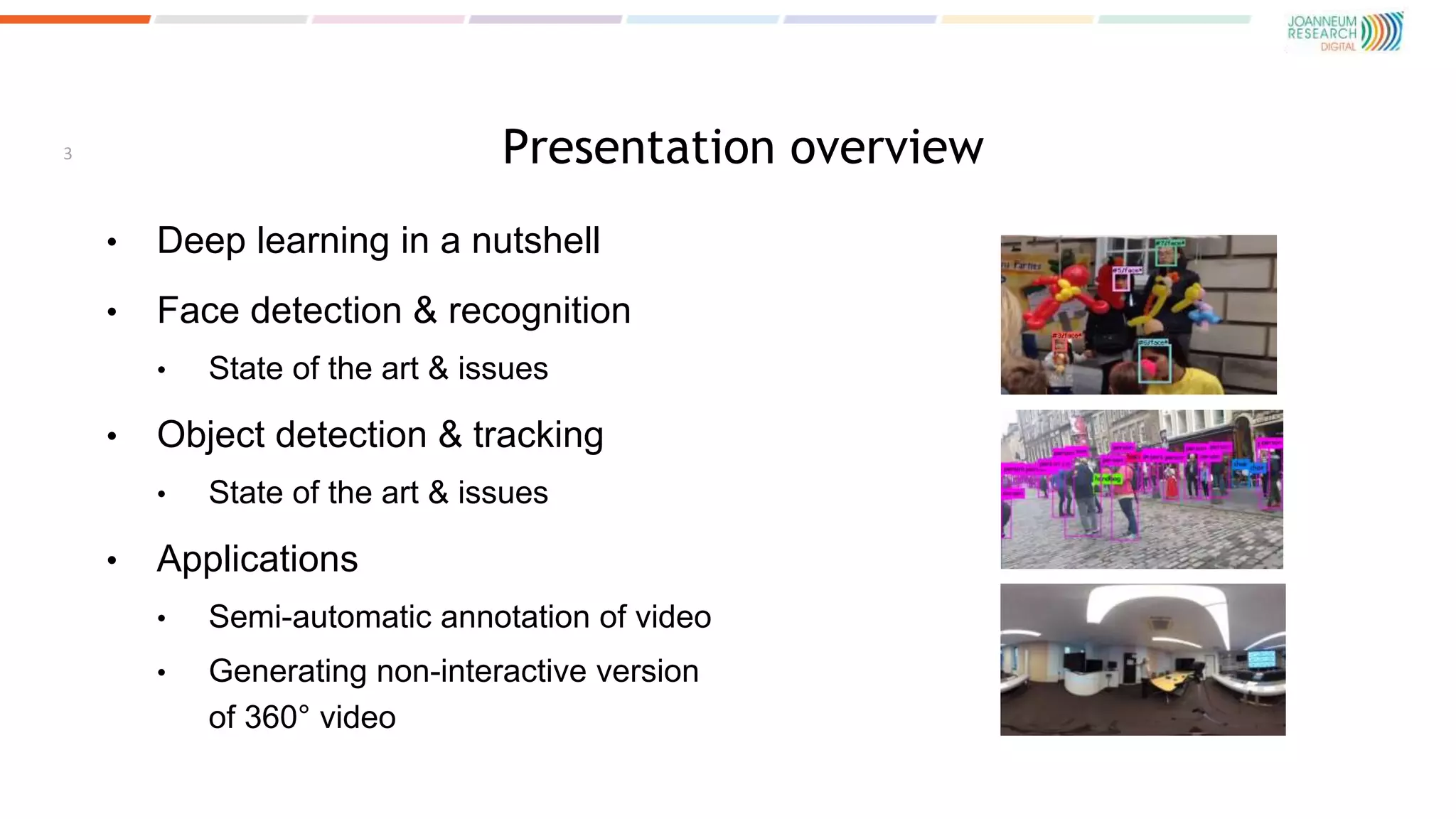 FASSOLD Deep learning for semantic analysis and annotation of conventional and 360 degees video ...