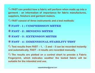 Fabric Assurance by Simple Testing (FAST) | PDF