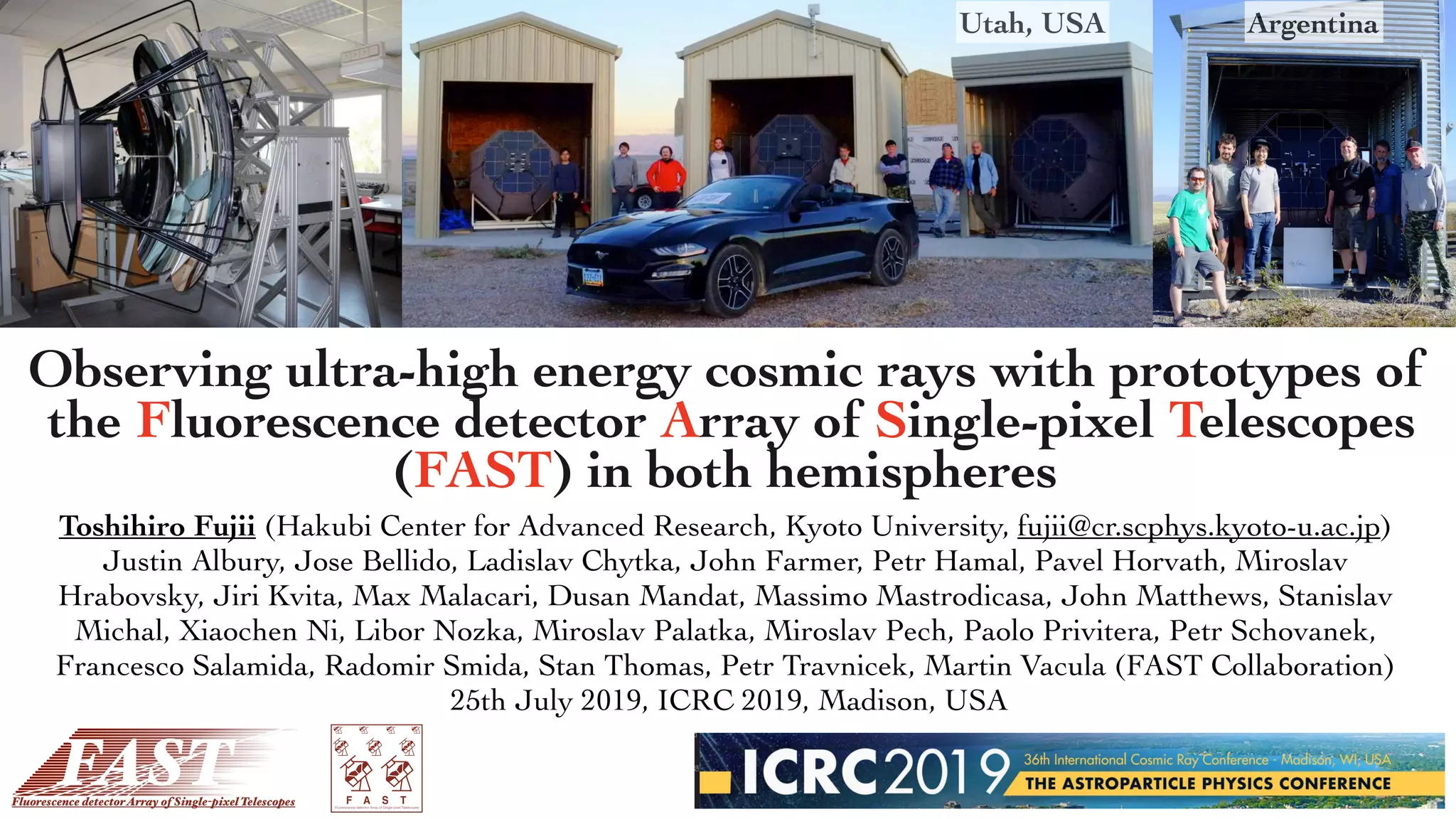 Observing ultra-high energy cosmic rays with prototypes of the Fluorescence detector Array of ...