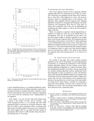 Fast and Effective Worm Fingerprinting via Machine Learning | PDF