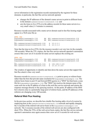 Fast flux hosting and DNS | PPT