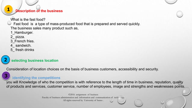 Fast food presentation | PPT