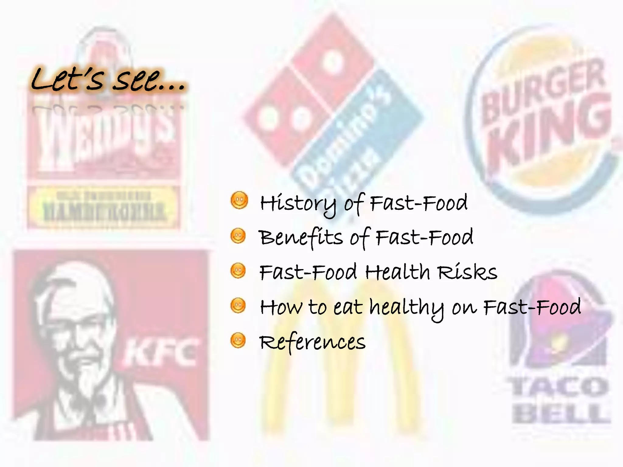 Fast food benefits and health risks | PPTX