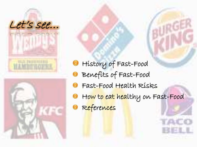 Fast food benefits and health risks | PPTX