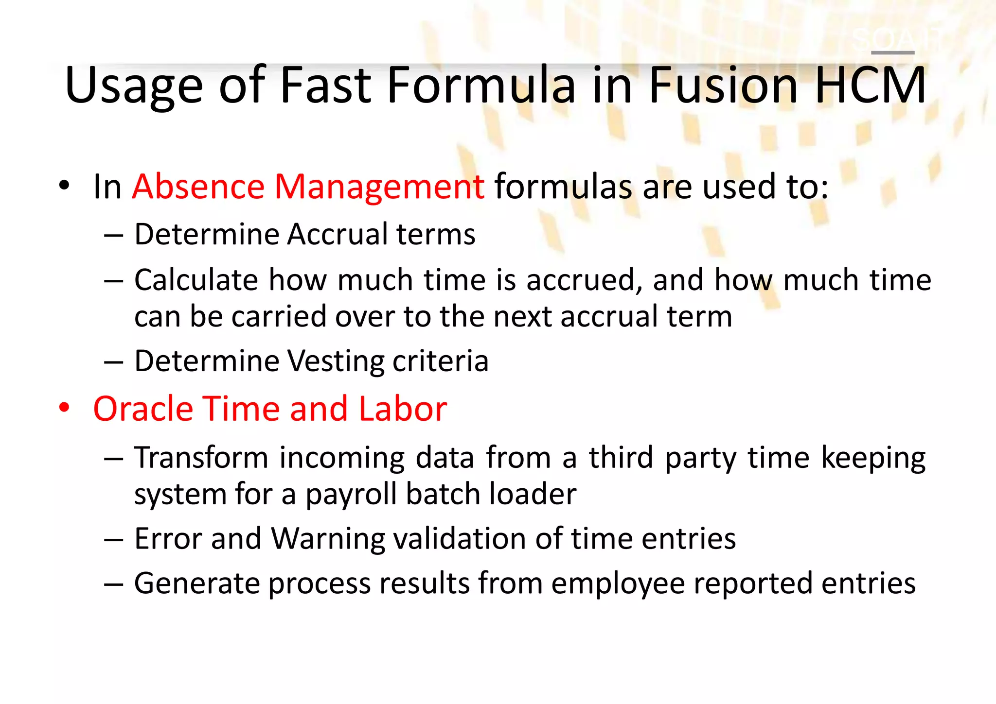 Fast Formula In Oracle Cloud Hcm Pptx