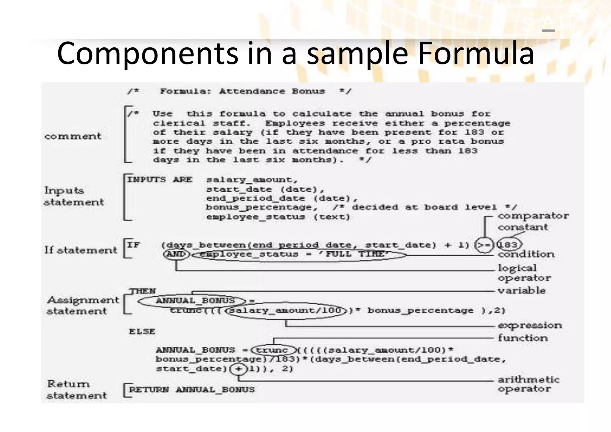 Fast Formula In Oracle Cloud Hcm Pptx Databases Computer Software