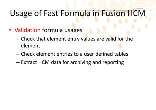 Fast-Formula-in-Oracle-Cloud-HCM.pptx | Databases | Computer Software and Applications