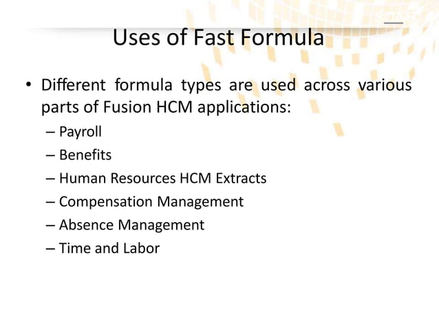 Fast-Formula-in-Oracle-Cloud-HCM.pptx | Databases | Computer Software and Applications