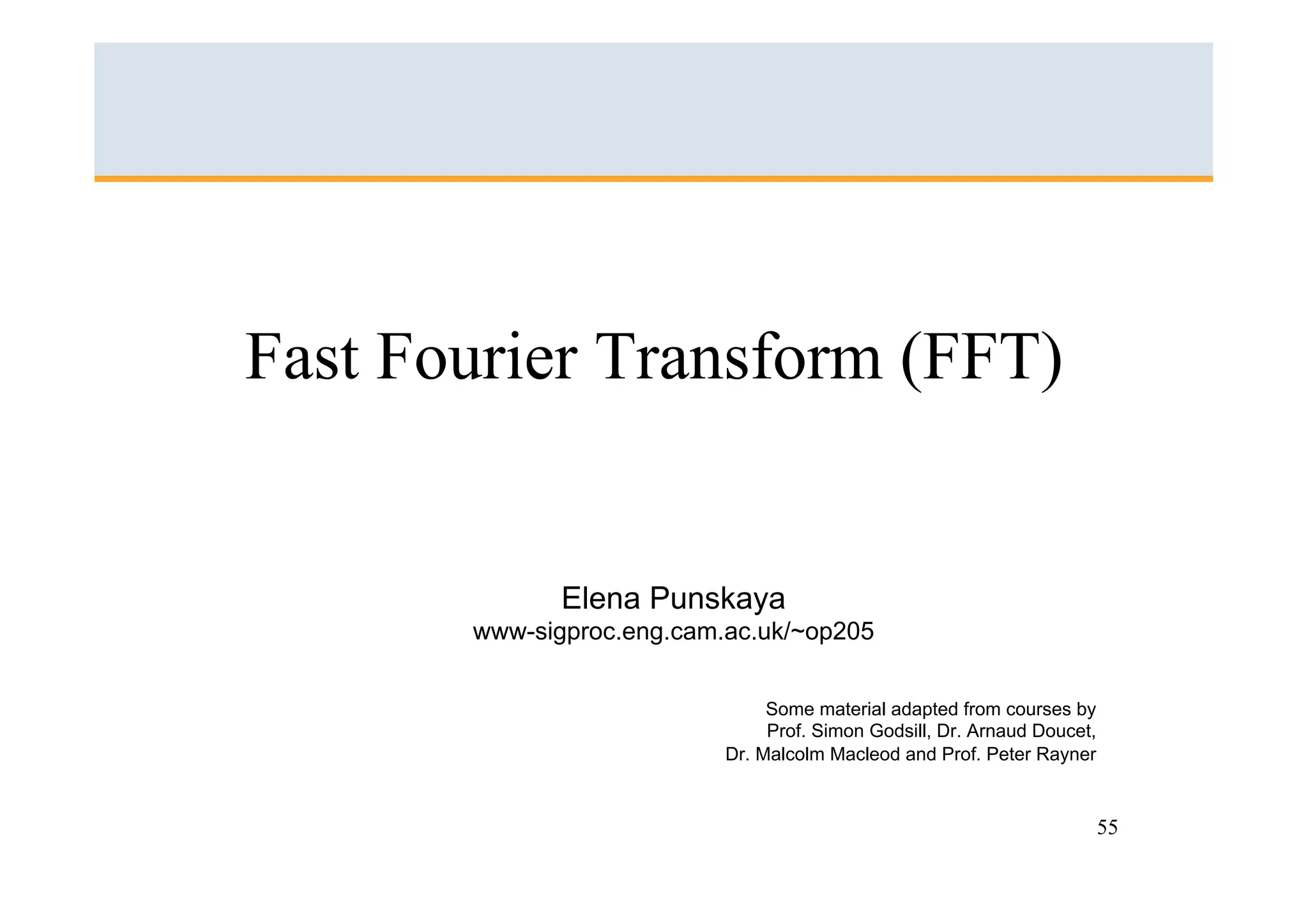 Fast Fourier Transform | PDF