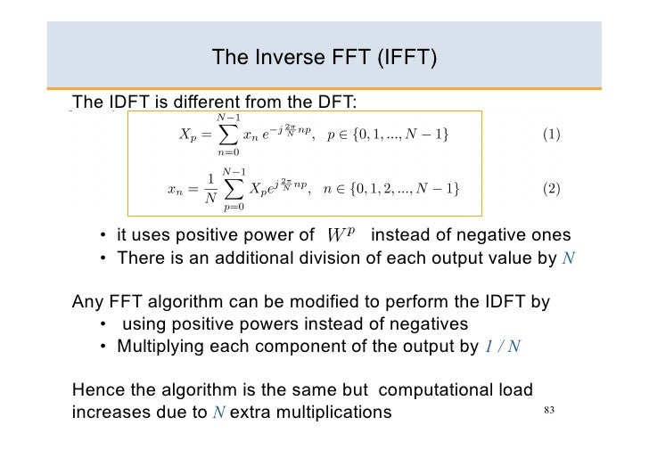 Fast Fourier Transform Fast Fourier Transform
