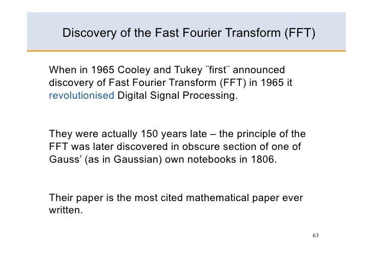 Fast Fourier Transform