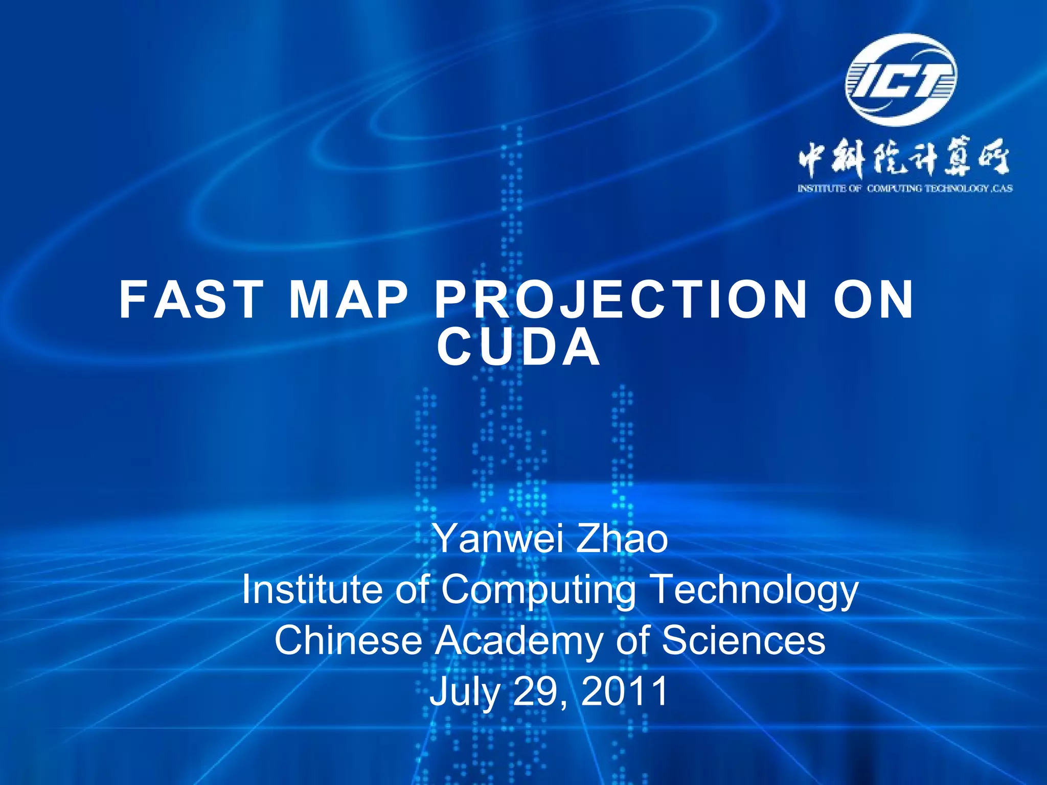 FAST MAP PROJECTION ON CUDA.ppt