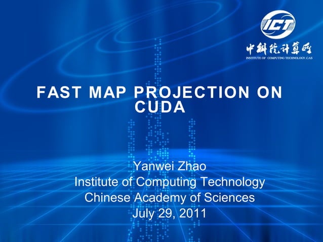 FAST MAP PROJECTION ON CUDA.ppt