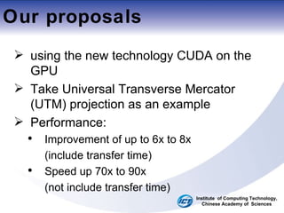 FAST MAP PROJECTION ON CUDA.ppt
