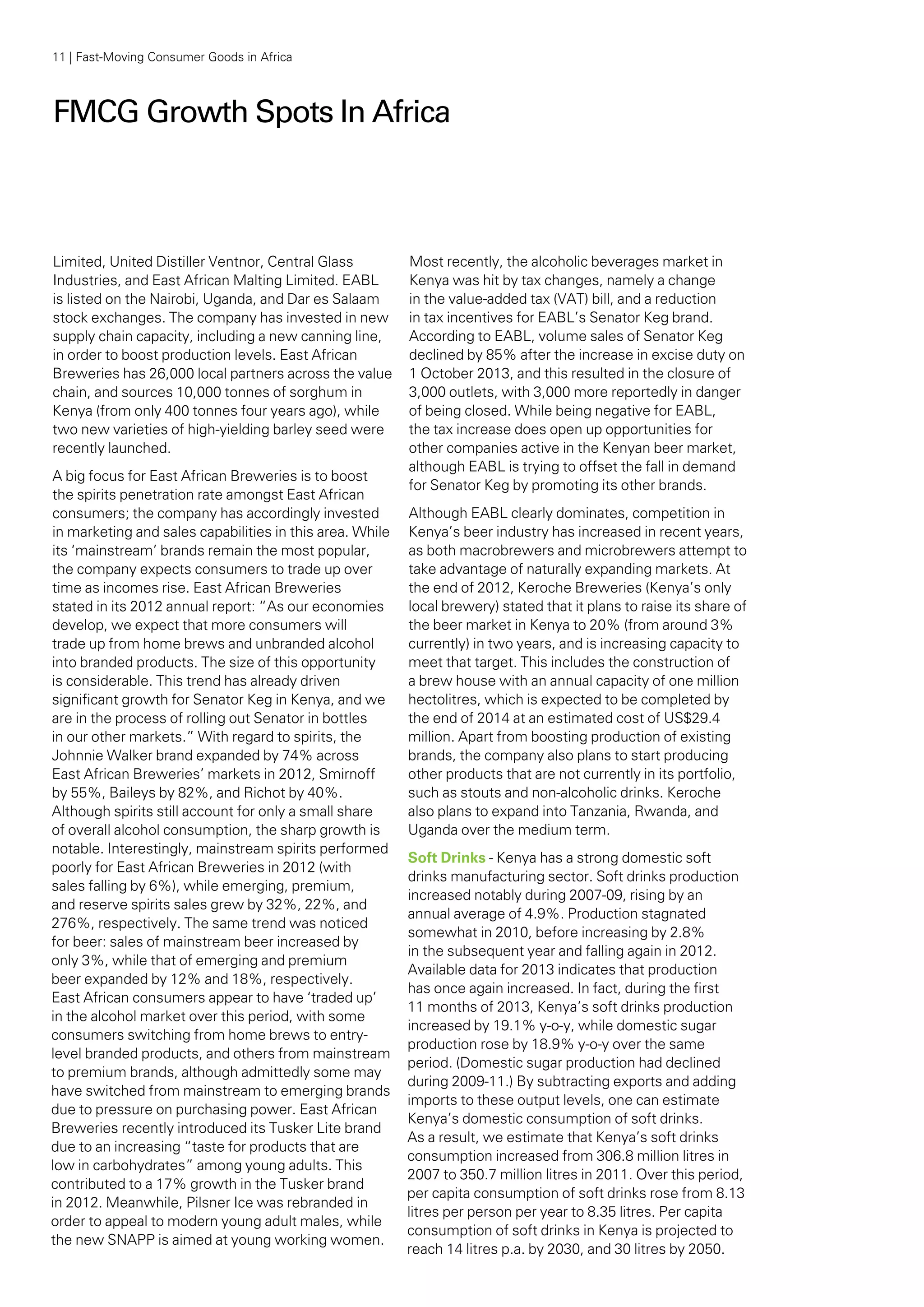 FMCG in Africa | PDF