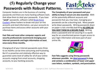 Fast-Teks 20 ways to protect your computer | PPTX