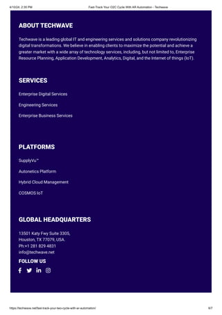 Fast-Track Your O2C Cycle With AR Automation - Techwave.pdf