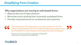 Building Form-Centric Applications with Nuxeo Studio | PDF