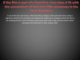 Fast and furious 6 | PPTX