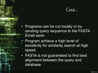 Presentation on FASTA | PDF