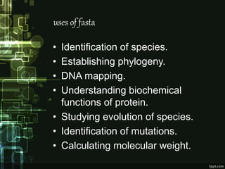 Presentation on FASTA | PDF