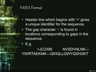 Presentation on FASTA | PDF