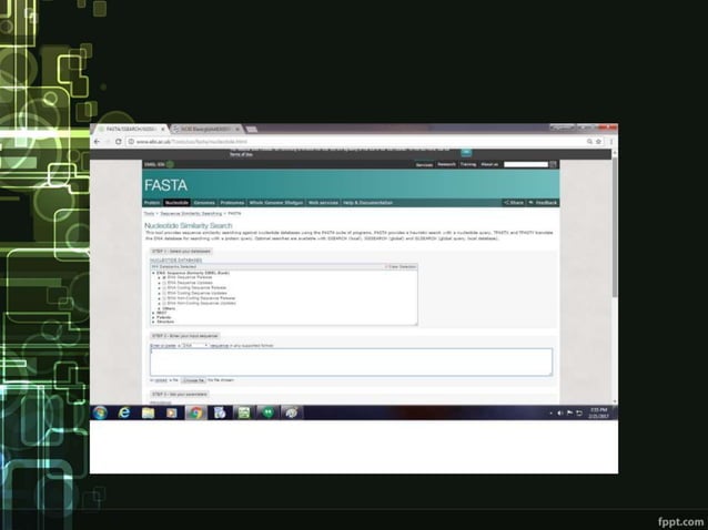 Fasta | PPTX | Databases | Computer Software and Applications