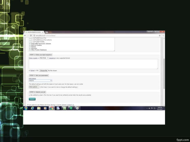 Fasta | PPTX | Databases | Computer Software and Applications