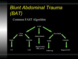 Sonographic Assessment of Blunt Abdominal Trauma in the Emergency ...