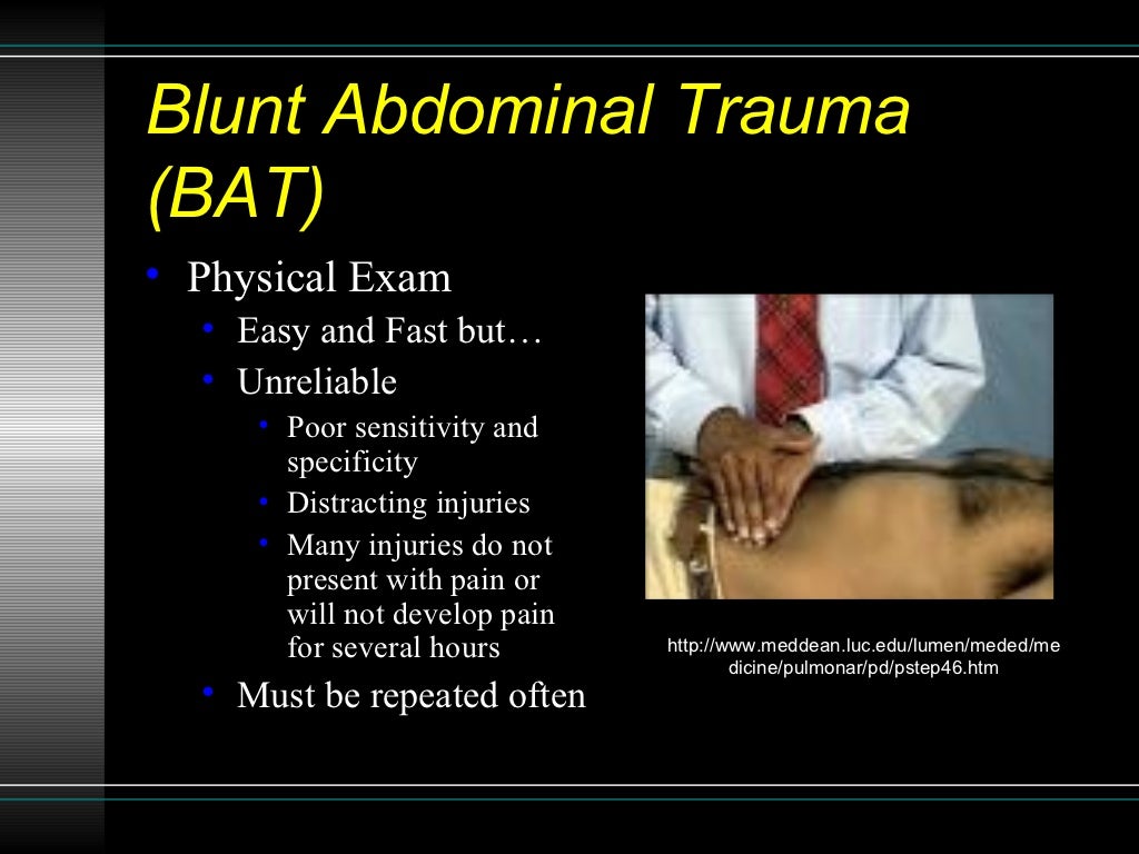 Sonographic Assessment of Blunt Abdominal Trauma in the Emergency Dep…
