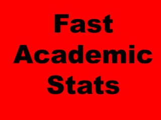 Fast Academic Facts | PPTX