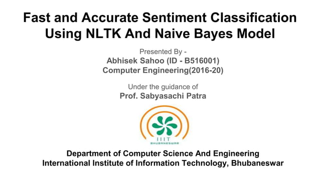 Fast And Accurate Sentiment Classification Us And Naive Bayes Model B516001 Ppt