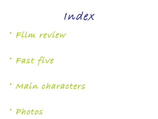 Fast and furious | PPT