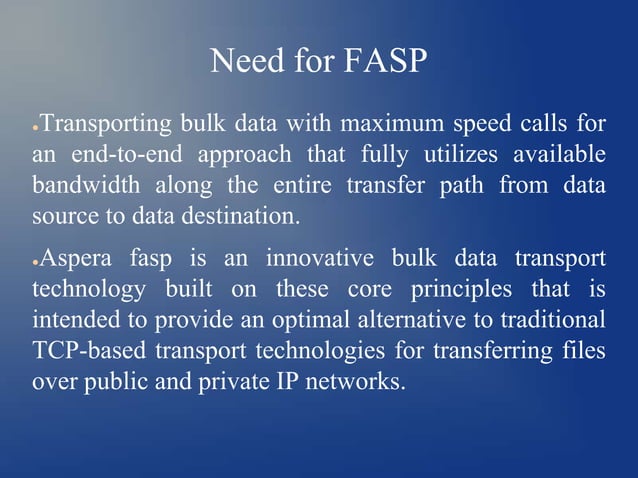 Fast And Secure Protocol Fasp Pptx Computer Networking Computing