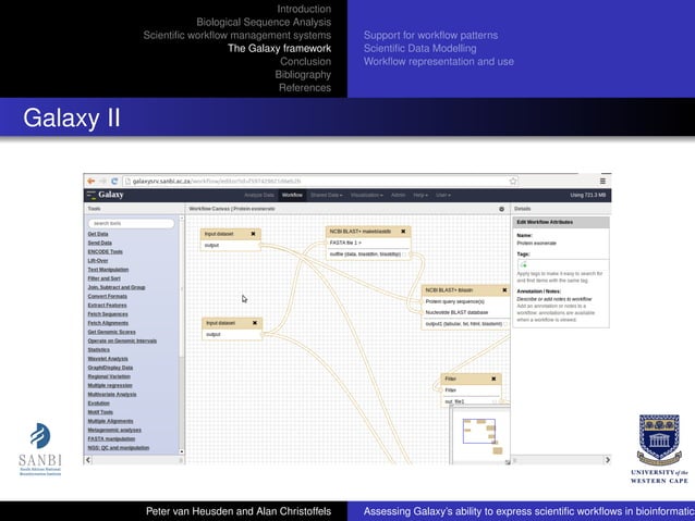 Assessing Galaxy's ability to express scientific workflows in ...