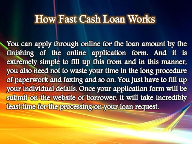 Fast cash loan | PPT
