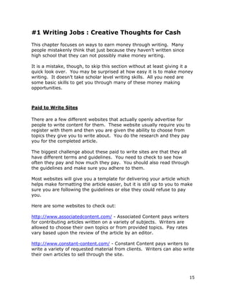 Fast cash now | PDF | Career Advice | Careers