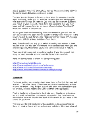 Fast cash now | PDF | Career Advice | Careers