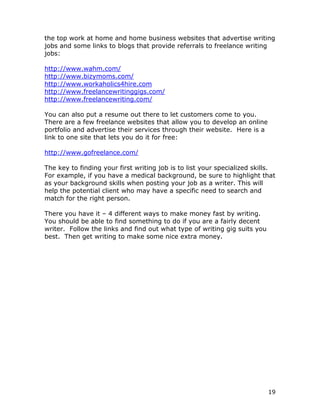 Fast cash now | PDF | Career Advice | Careers