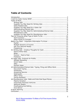 Fast cash now | PDF | Career Advice | Careers