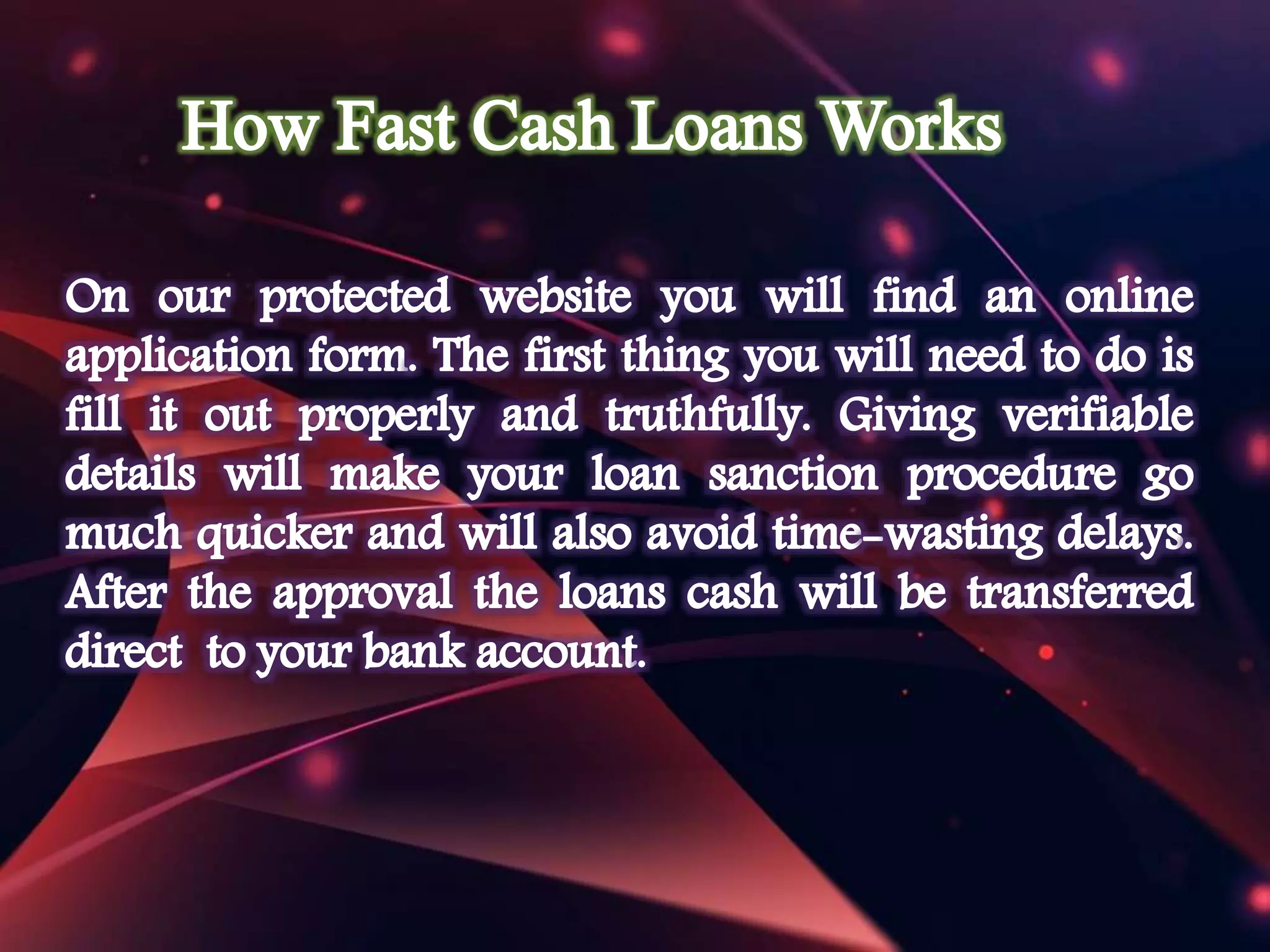 Fast cash today | PPTX