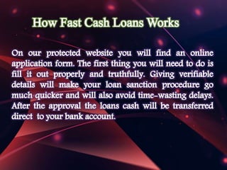 Fast cash today | PPT