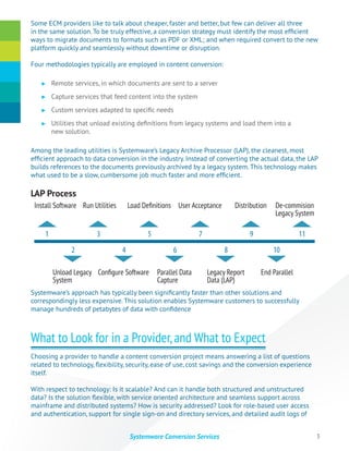 Fast, Cheaper and Better Content Conversion by Systemware - ECM ...