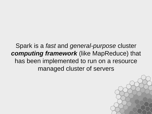 Fast Data Analytics with Spark and Python | PPT