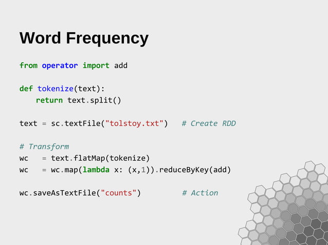 Fast Data Analytics with Spark and Python | PPT