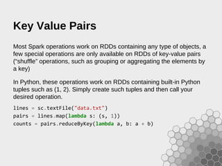 Fast Data Analytics with Spark and Python | PPT